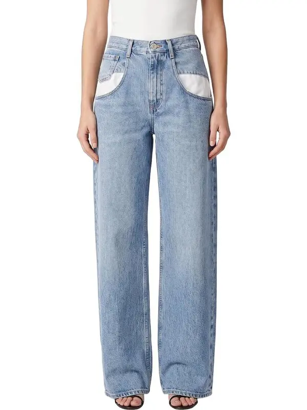MAISON MARGIELA High-waisted Wide-leg Jeans - Denim