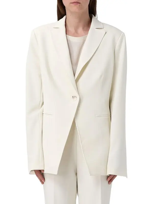 Pinko Tailored Blazer With Notch Lapel - White