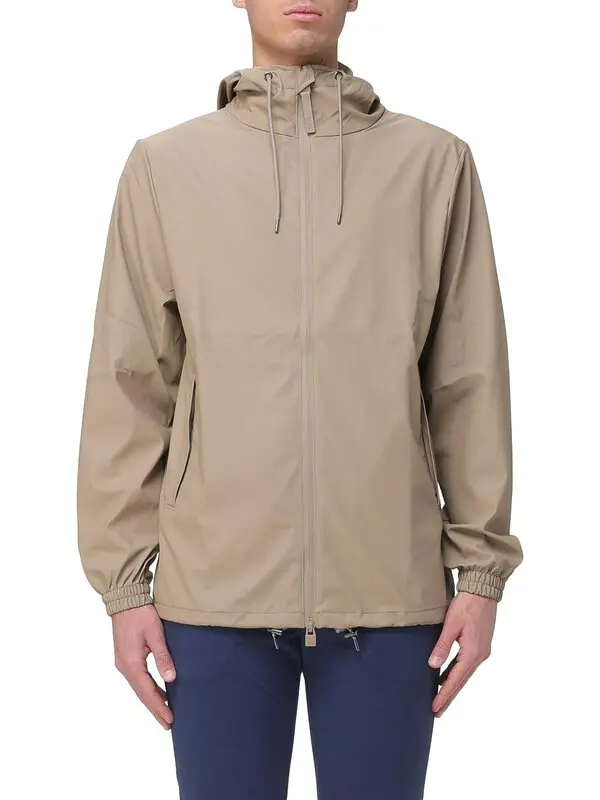 Rains Storm Breaker Raincoat In Technical Fabric - Beige