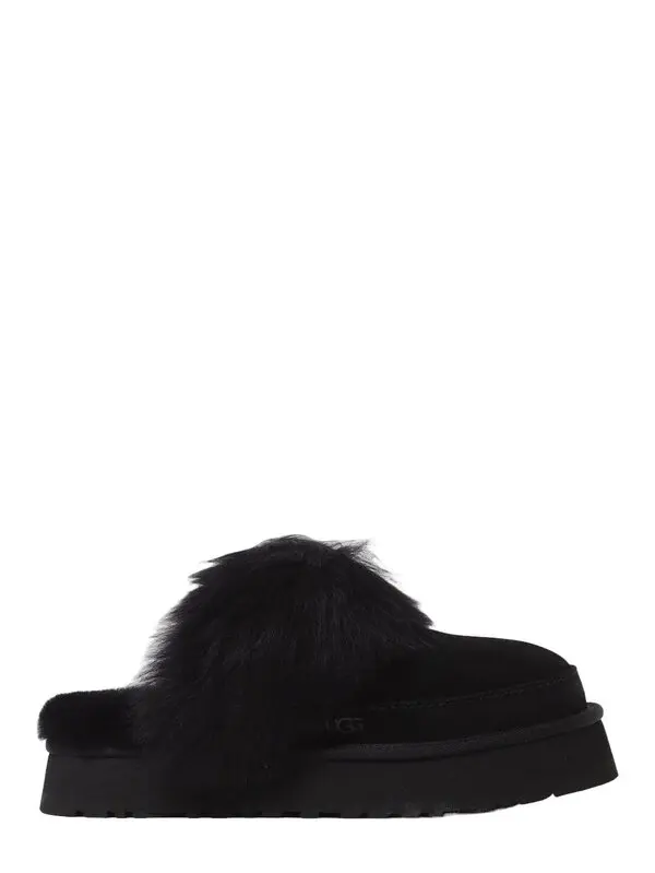 UGG Sheepskin And Fur Trimmed Clogs - Black