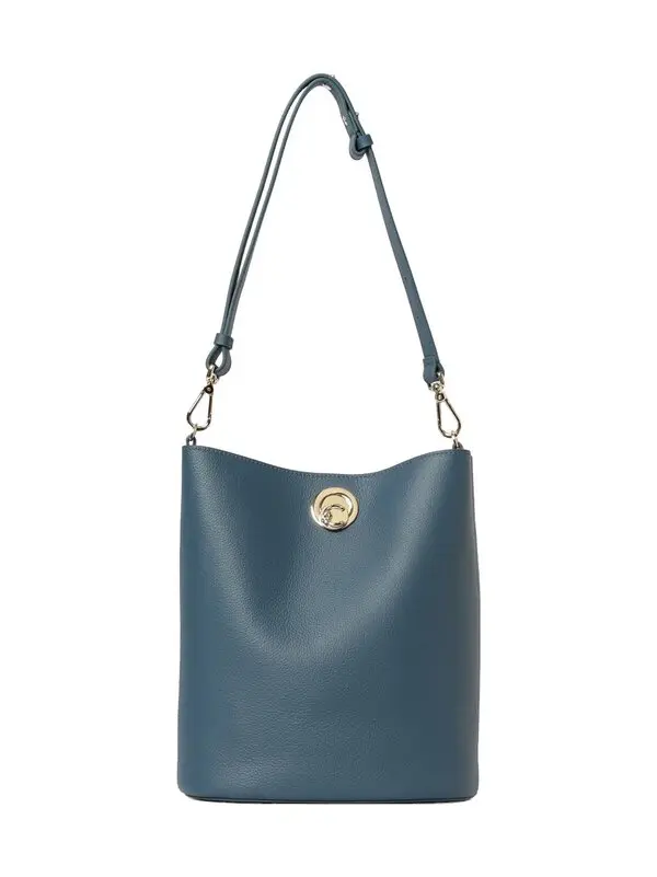 COCCINELLE Nikla Grained Leather Bucket Bag - Blue