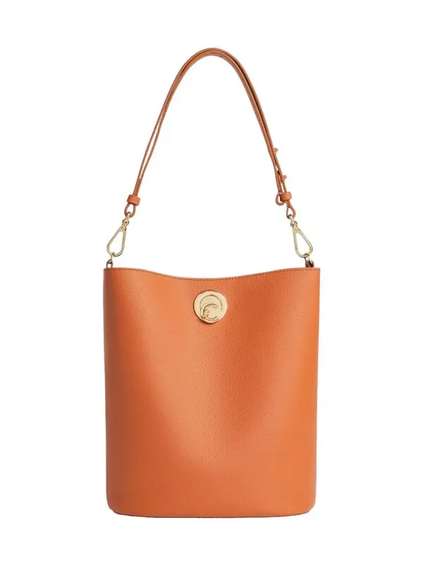 COCCINELLE Nikla Grained Leather Bucket Bag - Red