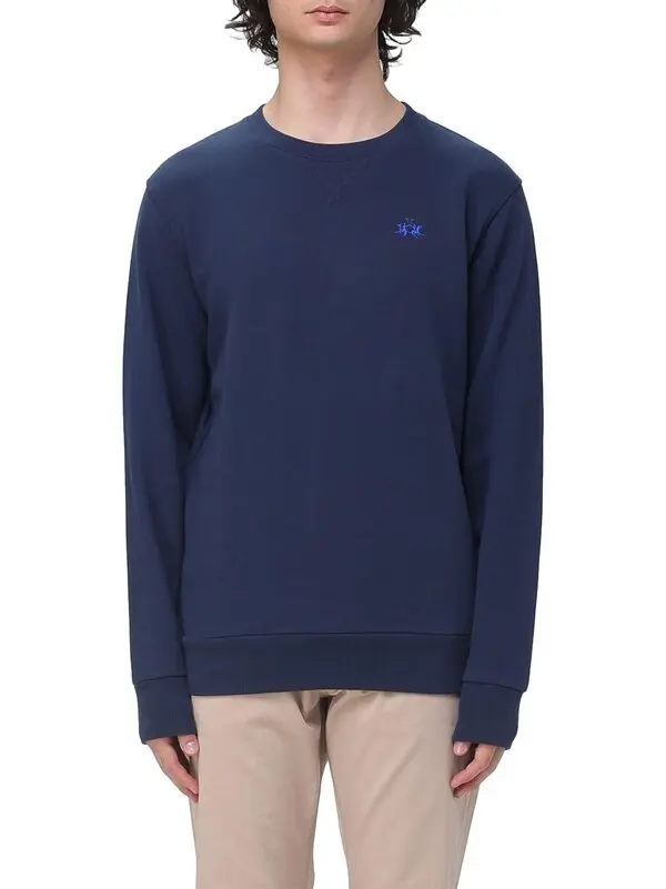 LA MARTINA Cotton Crewneck Sweatshirt - Blue 1