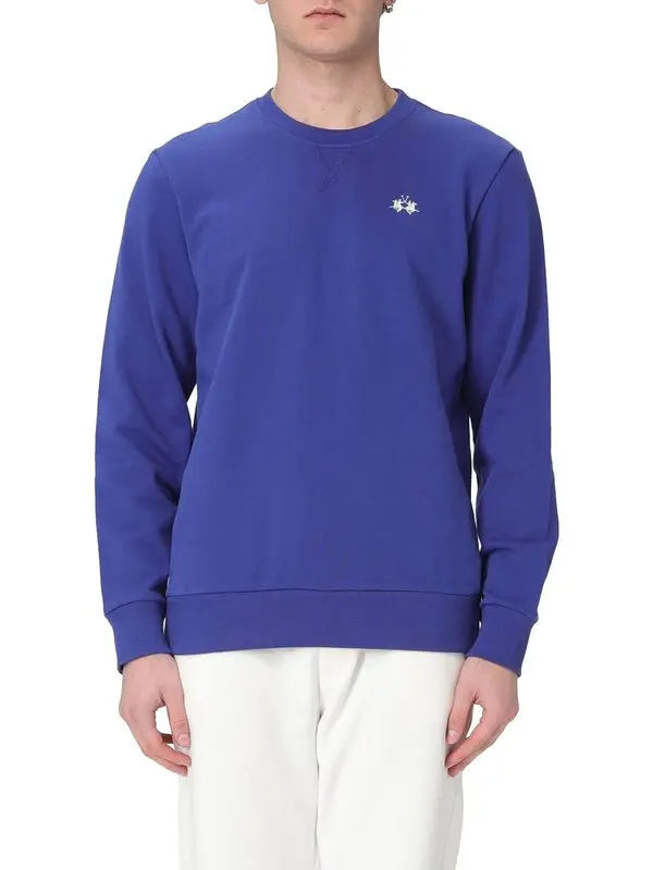 LA MARTINA Cotton Crewneck Sweatshirt - Blue
