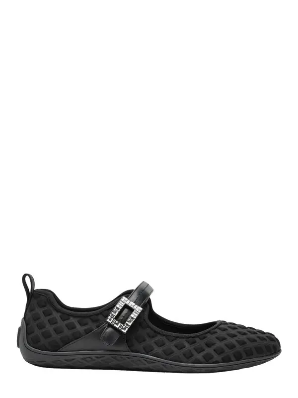 ROGER VIVIER Neoprene Ballerinas With Jewel Buckle - Black