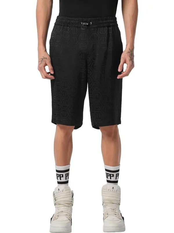 Philipp Plein Viscose Shorts - Black