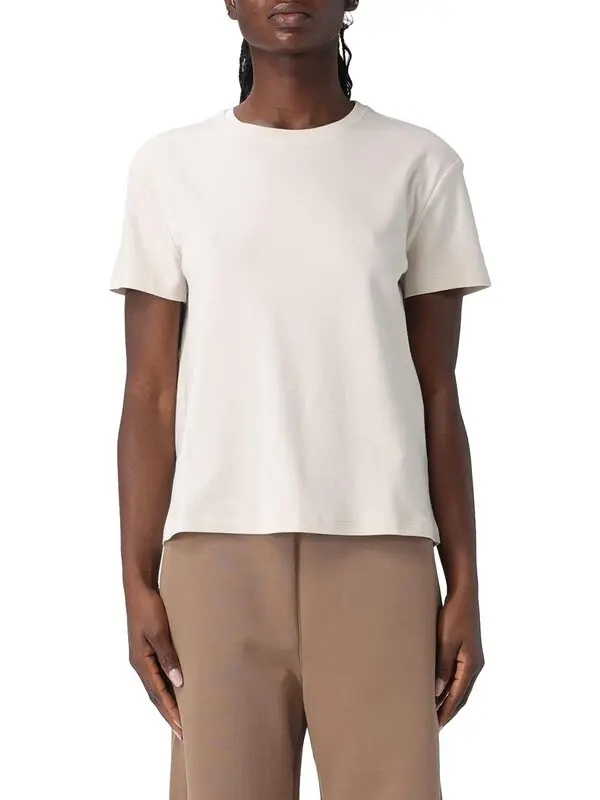 Max Mara Embossed Graphic T-shirt - Cream
