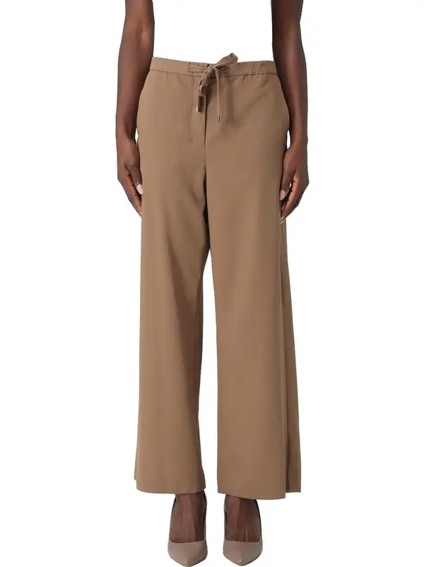Max Mara Tailored Wide Leg Trousers - Brown