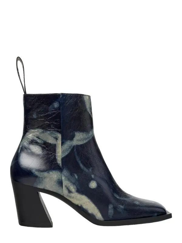 Camper Ankle Boots With Printed Detail - Multicolor