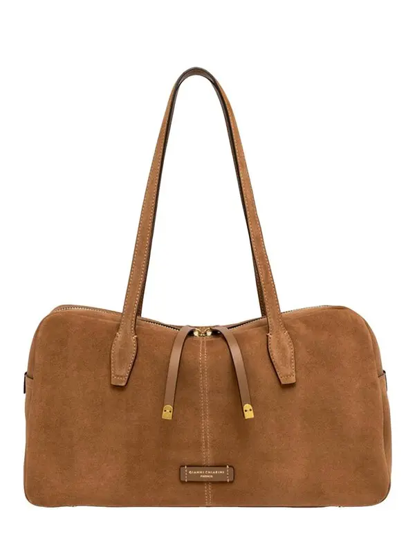 GIANNI CHIARINI Aryna Suede Bag - Brown