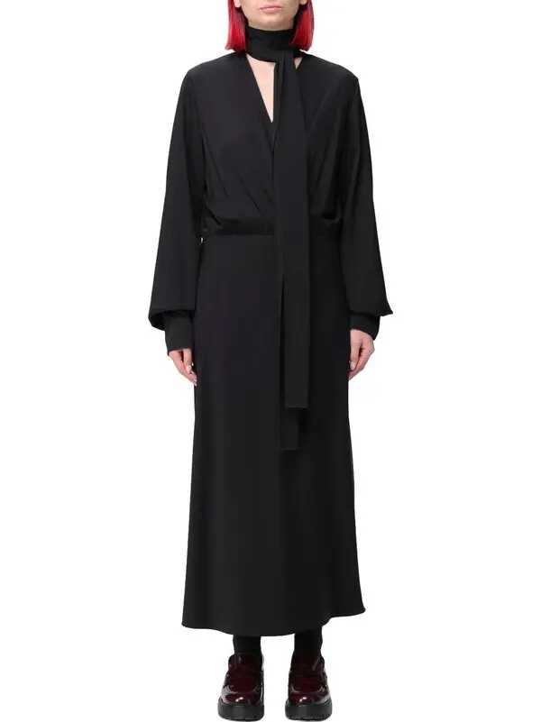 Sportmax Long Sleeve Dress - Black