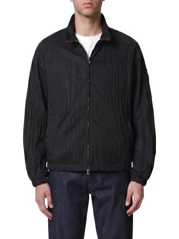 TATRAS Leros Crinkled Cotton Jacket - Black