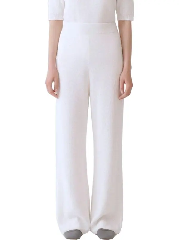 Fabiana Filippi Embellished Knit Trousers - White