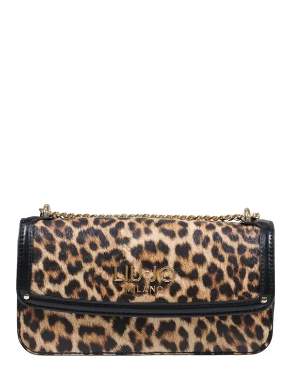 Liu Jo Leopard Print Mini Bag With Chain Strap - Multicolor