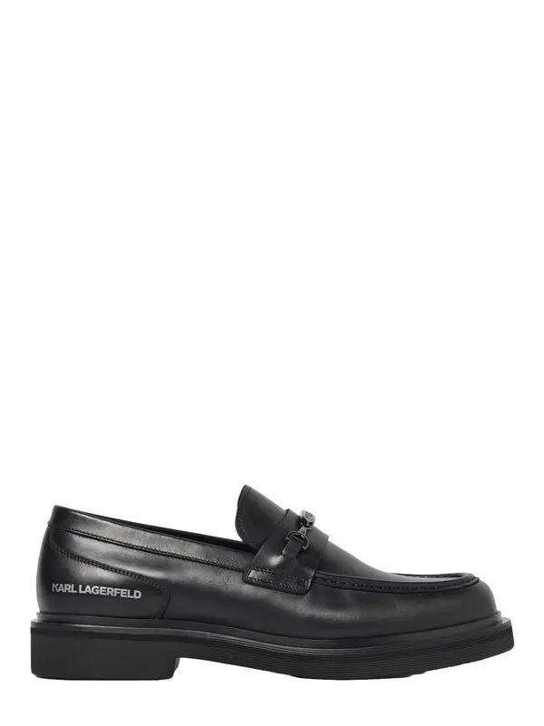 Karl Lagerfeld Loafers With Chain Detail - Black