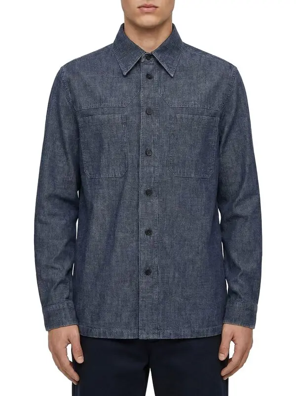JIL SANDER Cotton Shirt - Blue