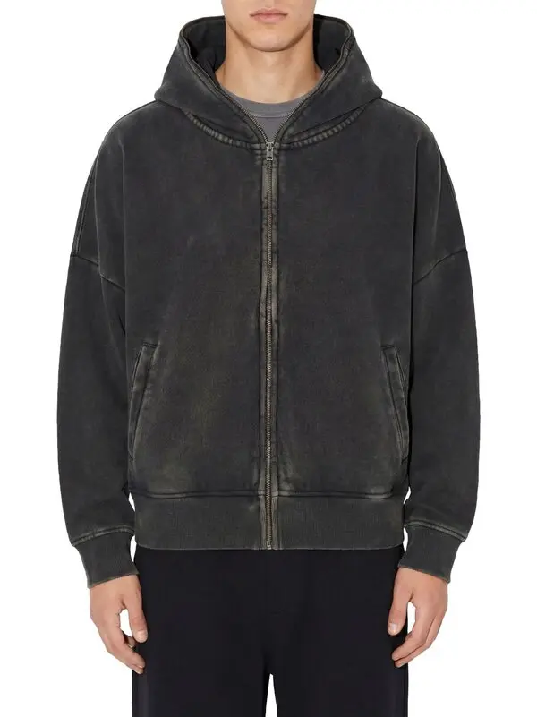 ENTIRE STUDIOS Cotton Zip-up Hoodie - Grey