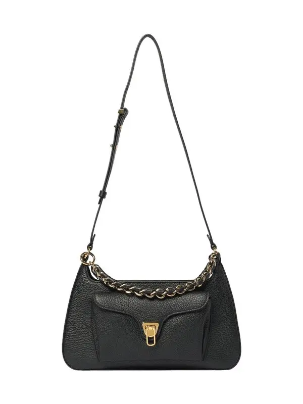 COCCINELLE Beat Generation Grained Leather Bag - Black