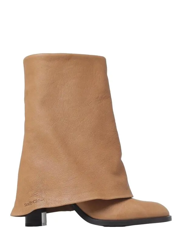 See By Chloé Leather Boots - Brown