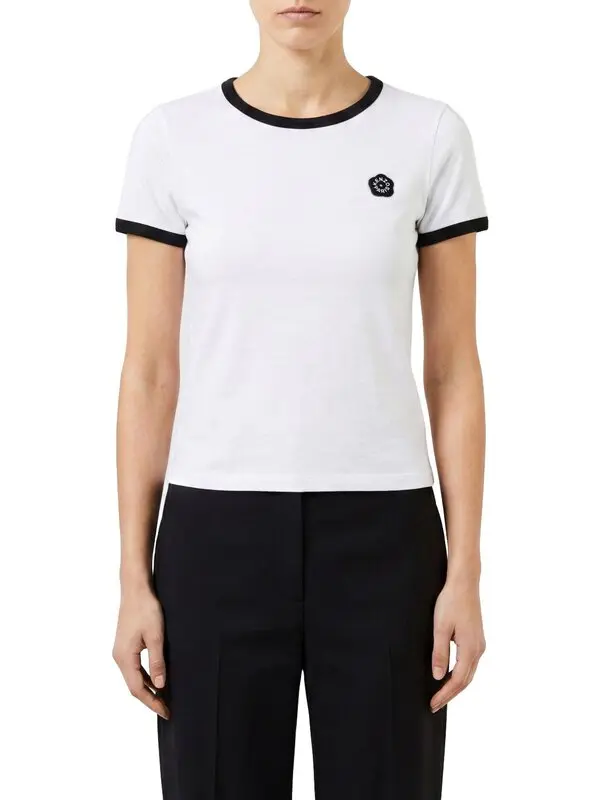 Kenzo Cotton T-shirt With Logo - White