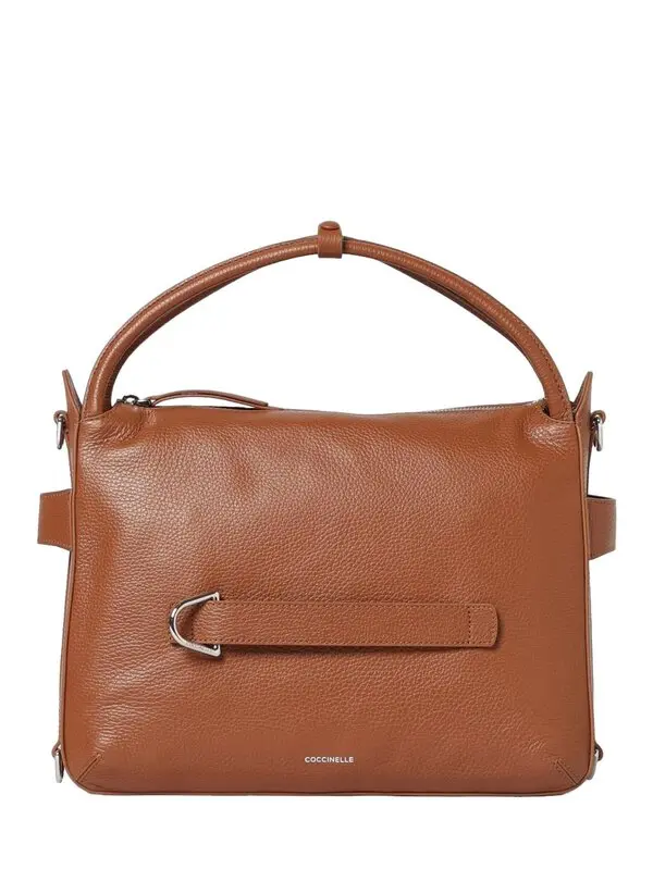 COCCINELLE Gretel Grained Leather Bag - Brown