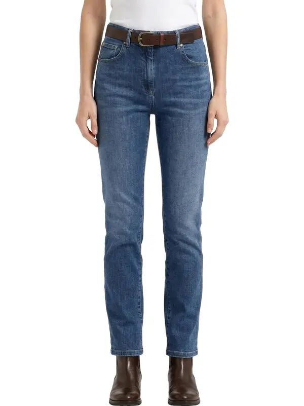 Brunello Cucinelli Skinny Fit High-waisted Jeans - Denim