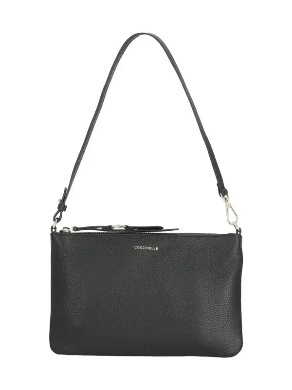 COCCINELLE C-easy Hammered Leather Pouch - Black