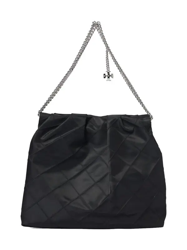 Tory Burch Fleming Quilted Nylon Bag - Black
