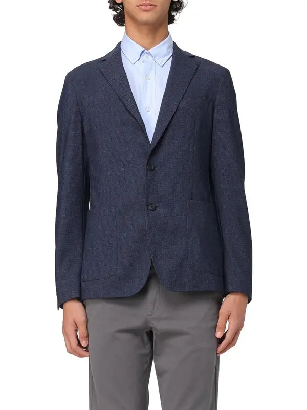 BOSS Textured Blazer - Blue