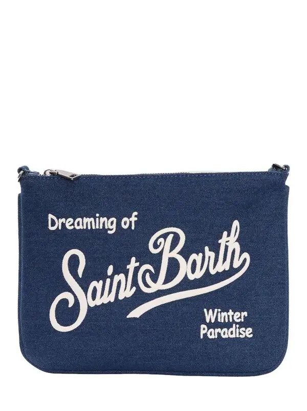 MC2 SAINT BARTH Embroidered Mini Bag - Blue
