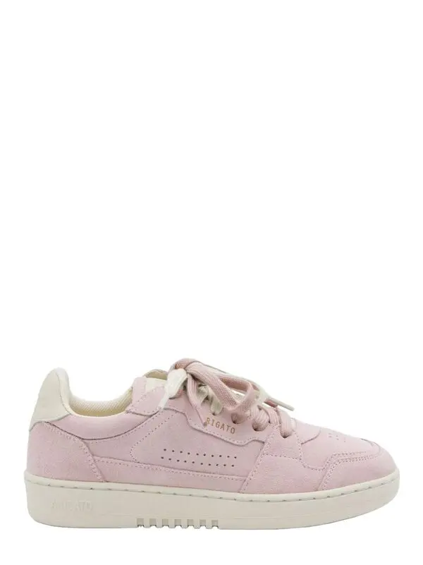 Axel Arigato Dice Lo Suede Leather Sneakers With Perforated Toe - Pink