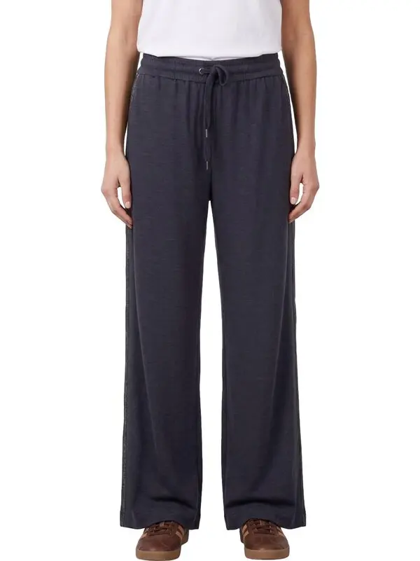Brunello Cucinelli Cotton And Silk Blend Jogging Trousers - Black