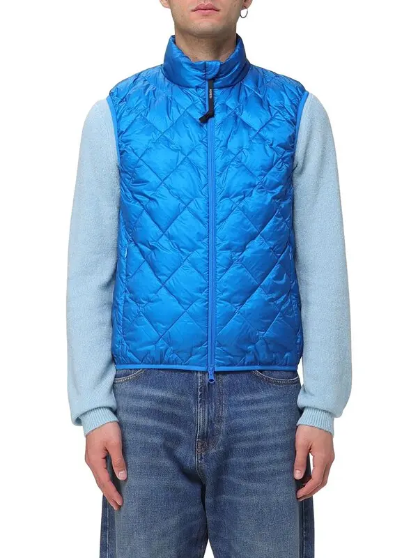 Aspesi Quilted Waistcoat - Gnawed Blue