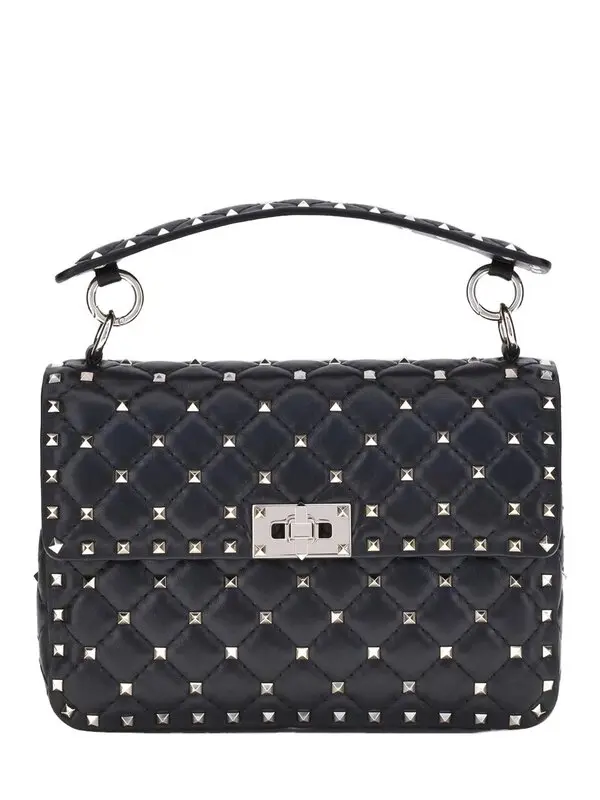 Valentino Garavani Rockstud Spike Quilted Leather Bag - Black