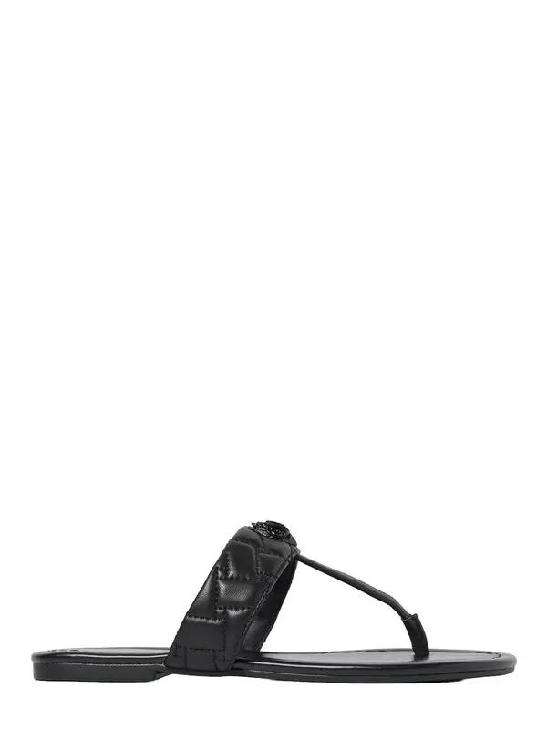 Kurt Geiger Quilted Thong Sandals - Black