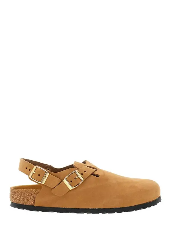 BIRKENSTOCK Tokio Nubuck Mules - Brown