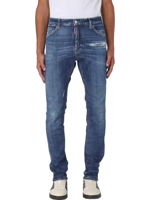 Dsquared2 Distressed Slim Fit Jeans - Navy