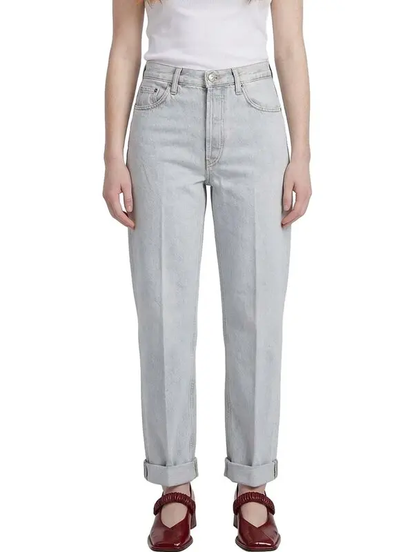 DONDUP Straight Leg Cotton Denim Jeans - Green