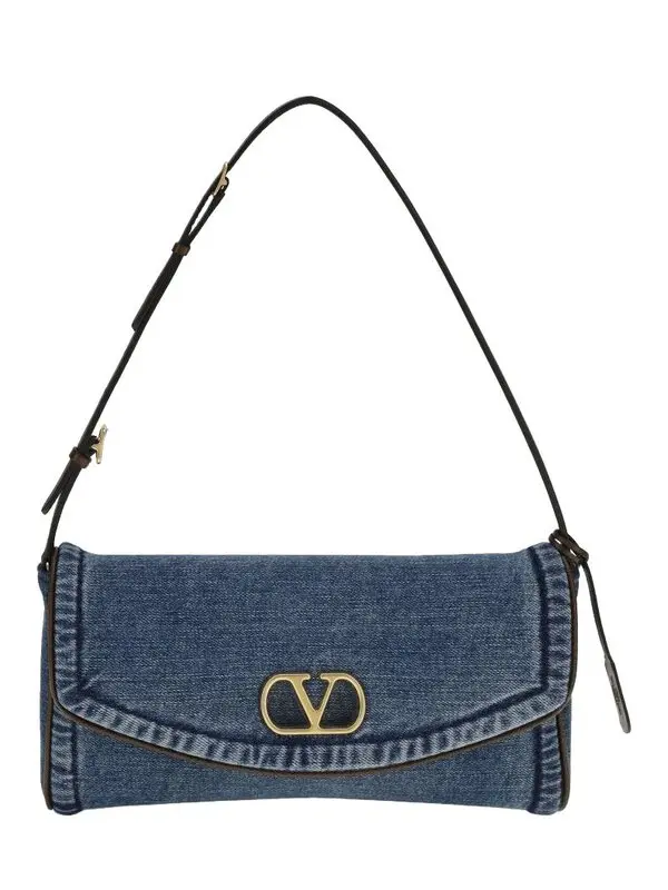 Valentino Garavani Devain Cotton Bag - Denim