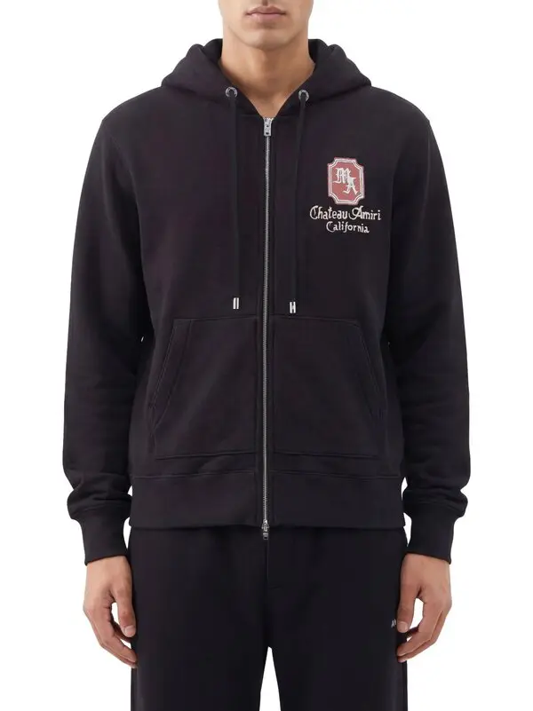 Amiri Cotton Logo Hoodie - Black