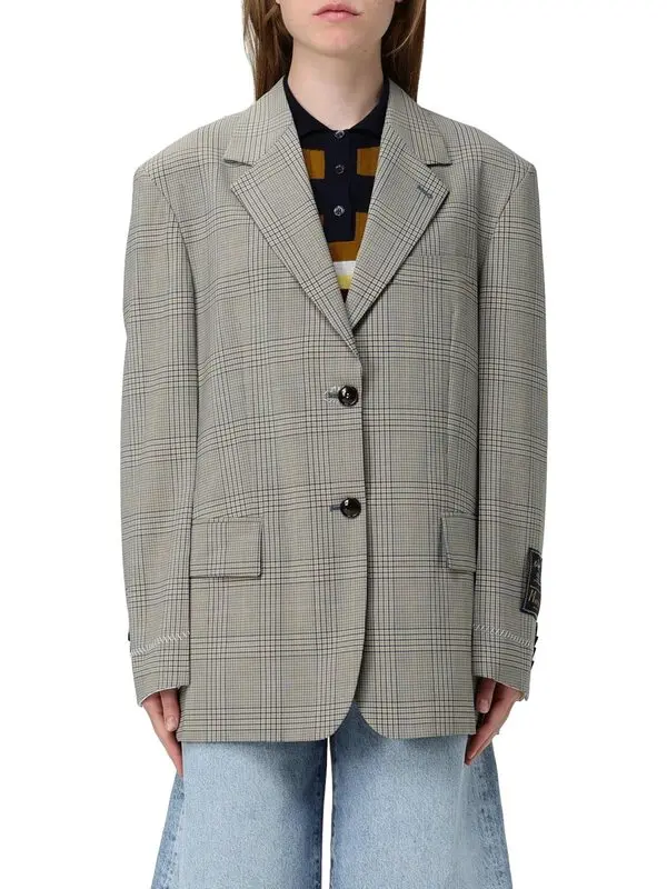 Marni Tailored Checkered Blazer - Multicolor
