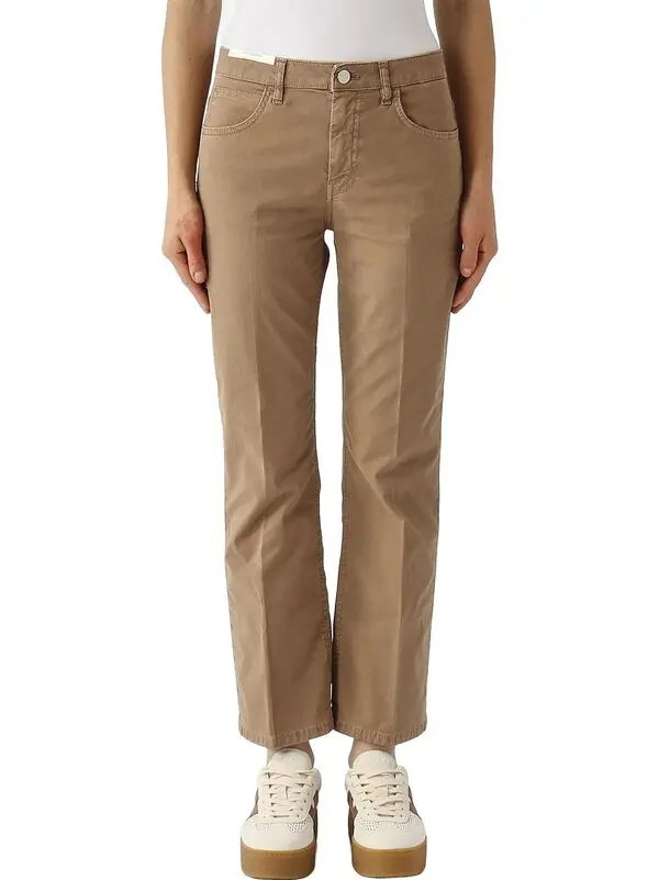 PT TORINO Slim Fit Stretch Cotton Trousers - Walnut