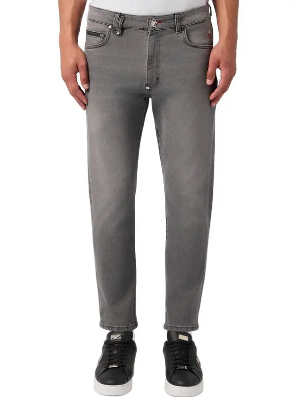 Philipp Plein Wash Denim Jeans - Grey