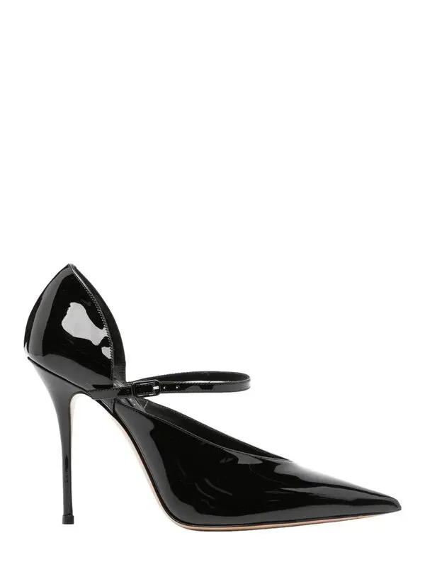 Casadei Patent Leather High Heel Pumps - Black
