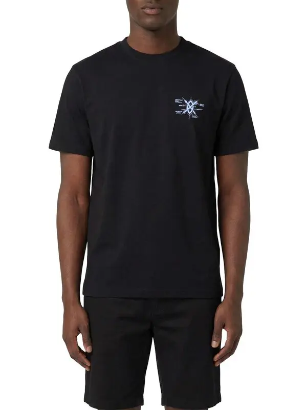 DAILY PAPER Printed Cotton T-shirt - Black