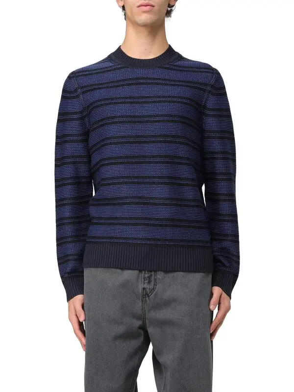 BOSS Striped Jumper - Blue