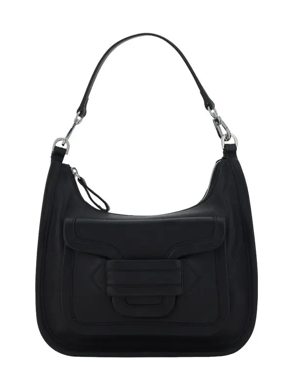 Pierre Hardy Leather Shoulder Bag - Black