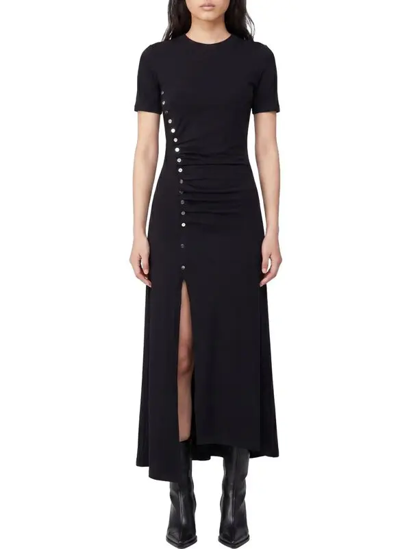 Rabanne Short Sleeve Maxi Dress - Black