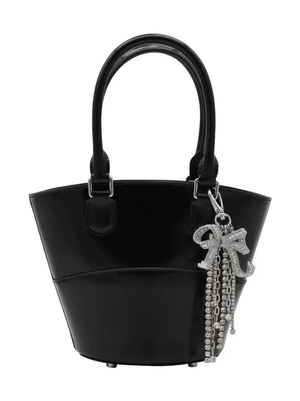 SELF-PORTRAIT Embellished Bow Detail Handbag - Black