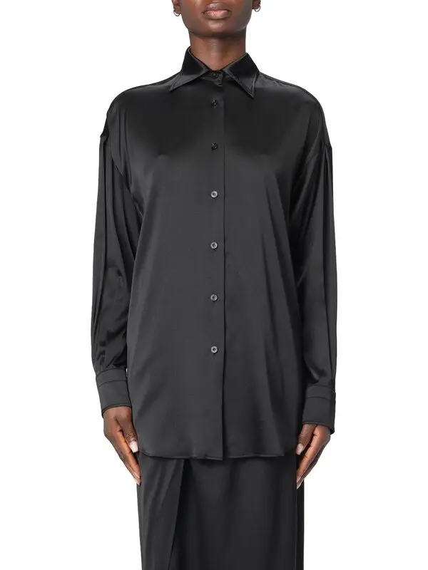 TOM FORD Long Sleeve Button-up Shirt - Black